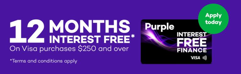Purple Visa Card l 12 Months Interest Free